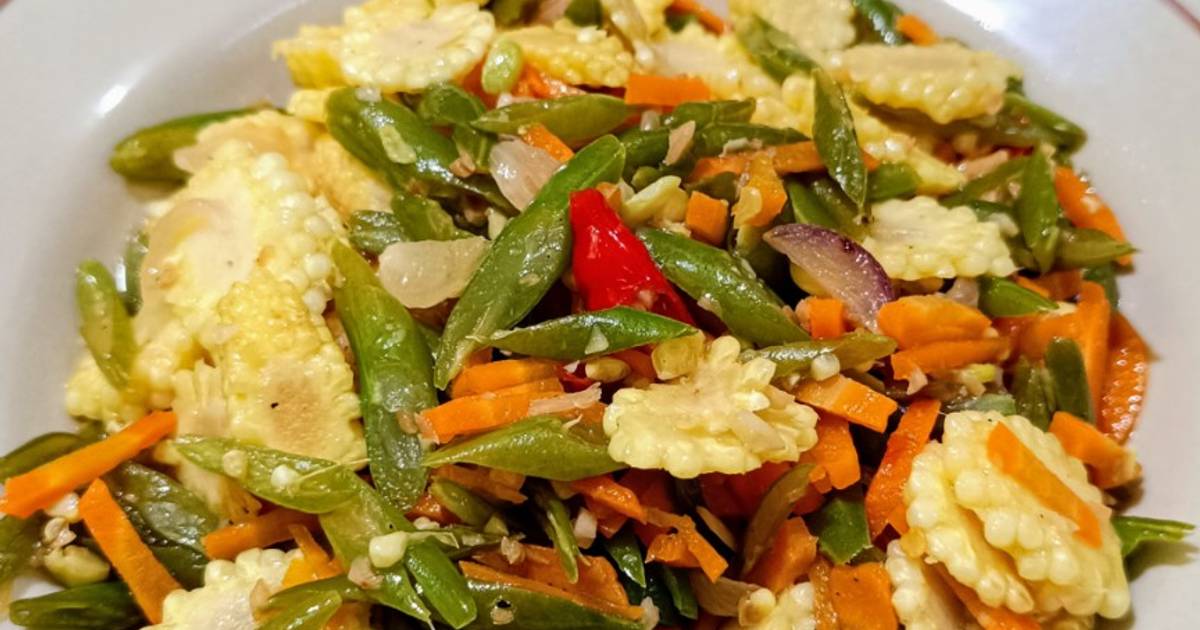 82 resep tumis buncis telur orak arik baby corn enak dan mudah - Cookpad