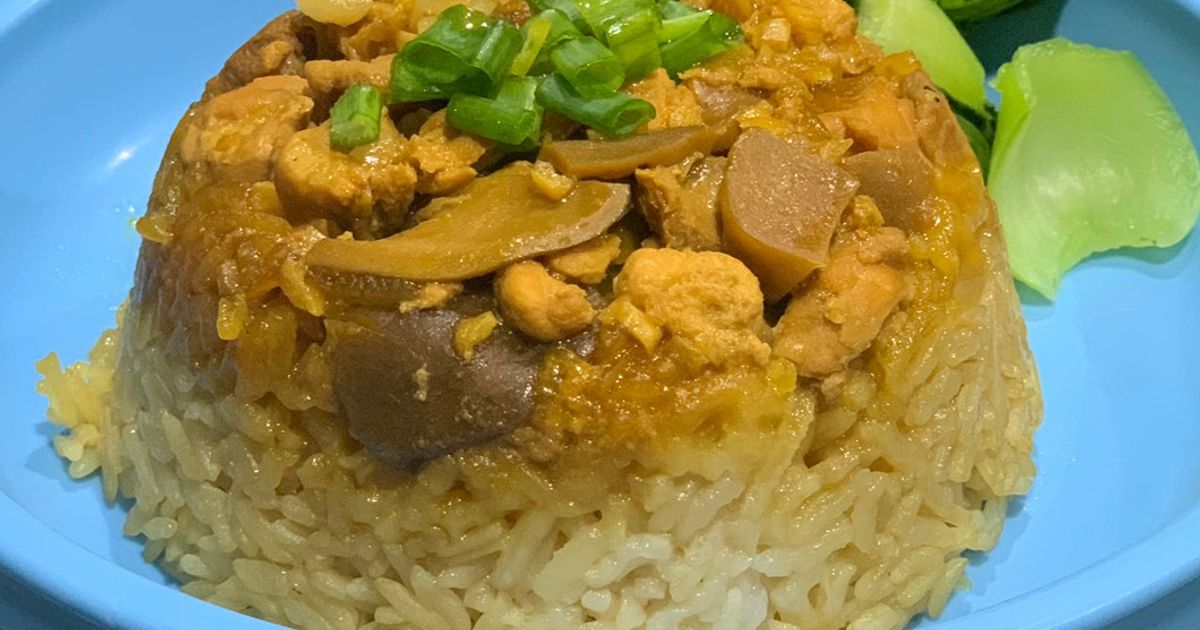 Nasi Tim Ayam (Chicken Steam Rice) Recipe by purple_acied