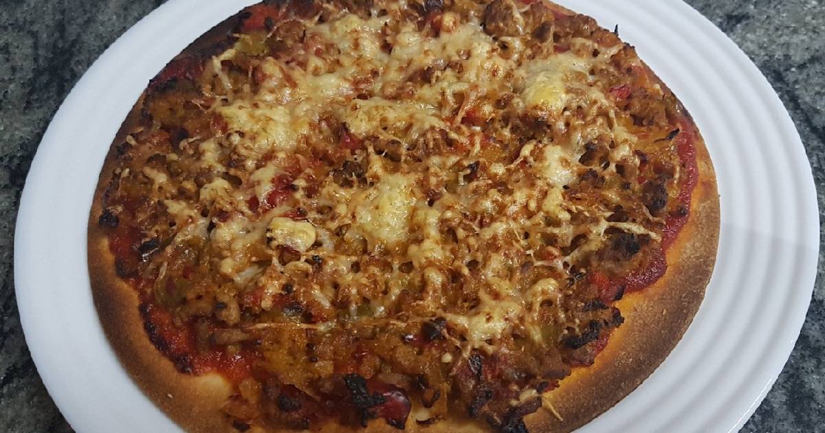 Pizza de carne picada - 247 recetas caseras- Cookpad