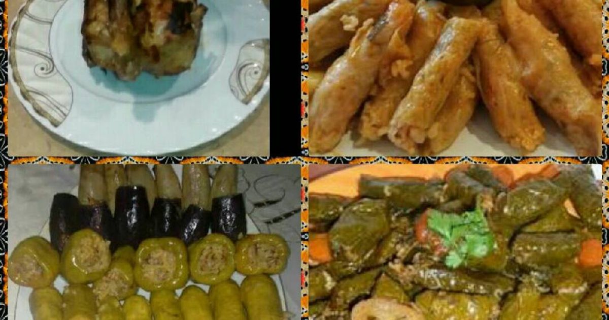 Egyptian Stuffed Vegetables (Cabbage, Eggplant 🍆, Grape Leaves, Peppers ...