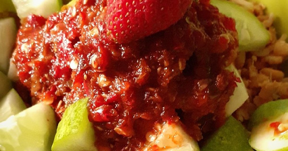 Resep Rujak Tempe Teri Timun (Rujak 3 T) oleh Ratna Ningsih - Cookpad