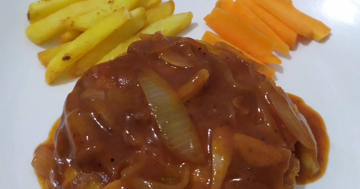 Resep Steak Tahu Saus BBQ oleh Dini Saraswati - Cookpad