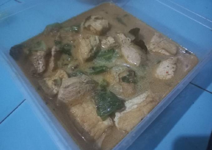 Resep Kare ndeso ayam tahu kol/kubis pakai bumbu instan oleh cicik ...