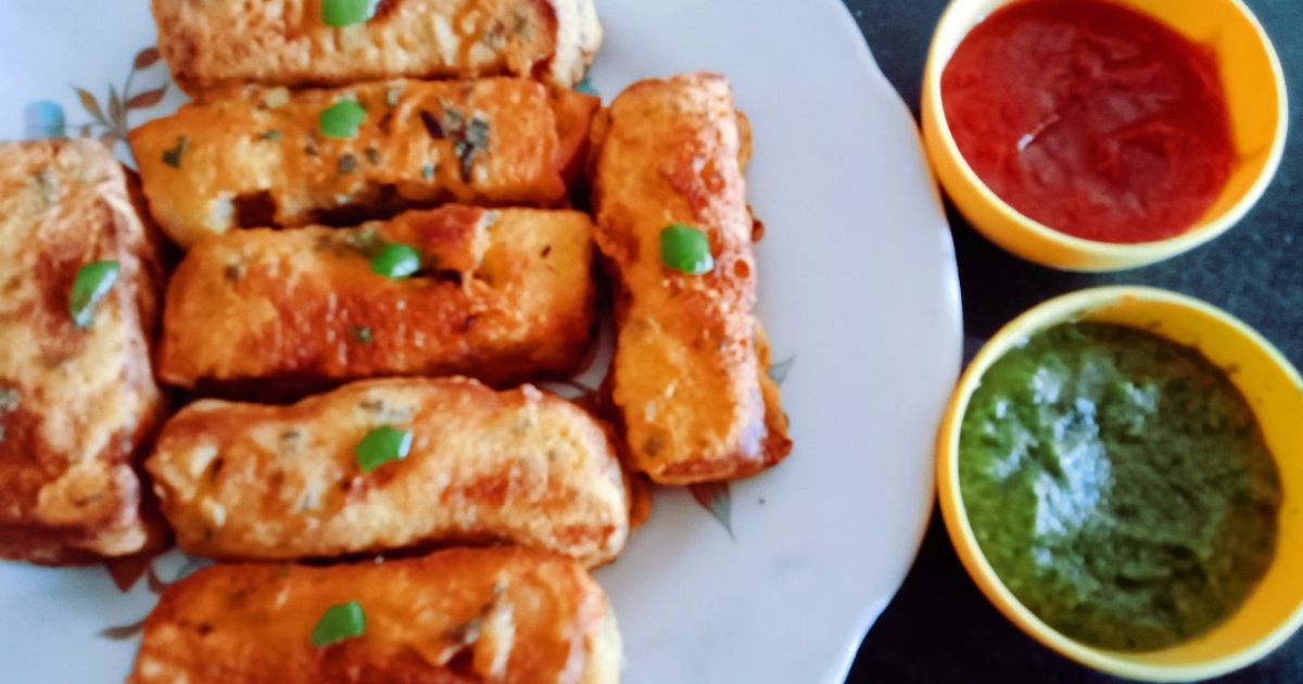 Unique Healthy Tasty Bread Potato Rolls (Snack Or Tiffin Recipe For ...