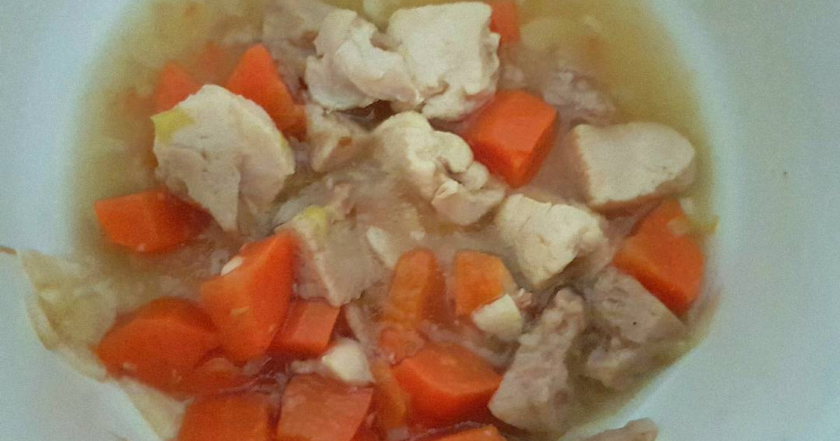 Resep Sup Wortel Daging Ma Ling (Babi) oleh Lia - Cookpad