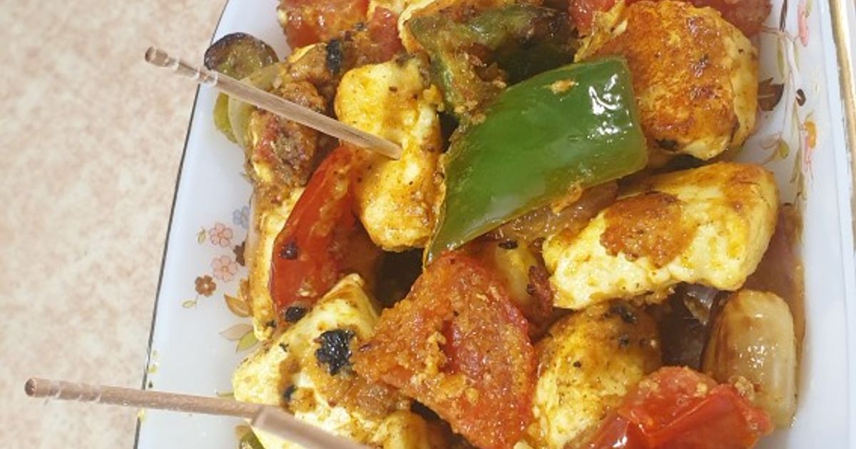 Panfried Paneer Tikka Recipe by Dhrthi Nanda - Cookpad