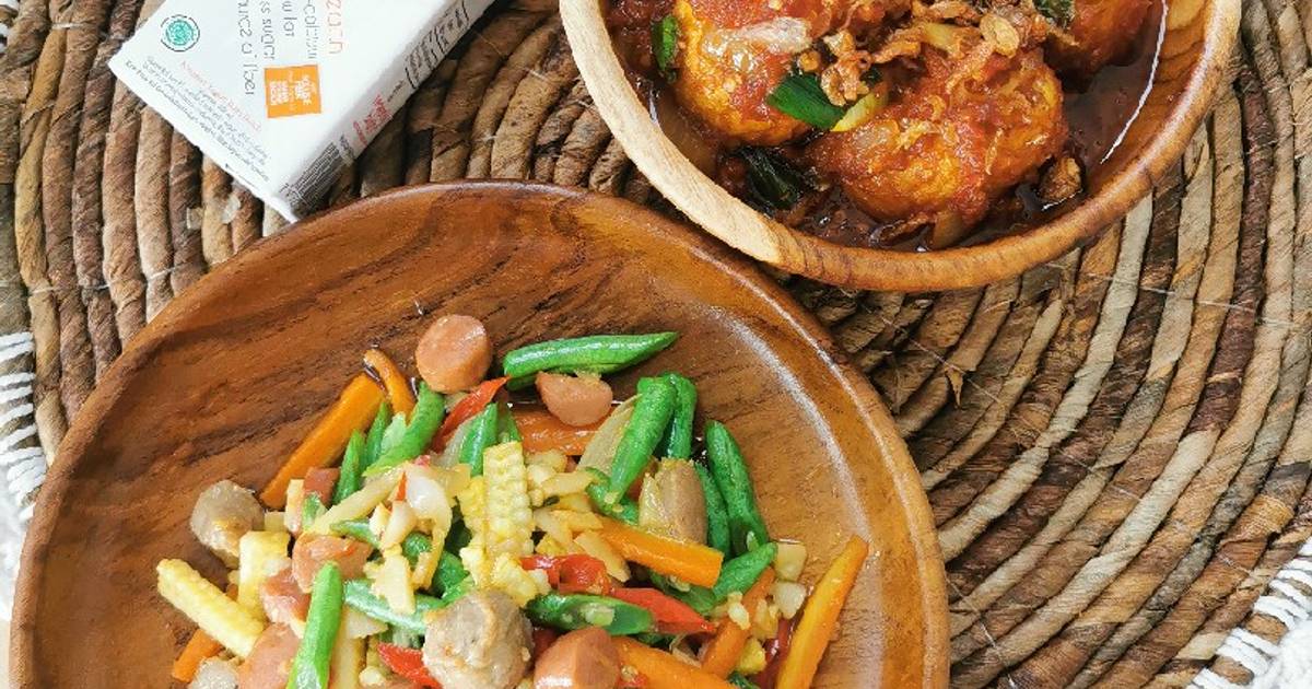 Resep Tumis baby corn wortel buncis bakso dan sosis oleh Yuliyanti ...