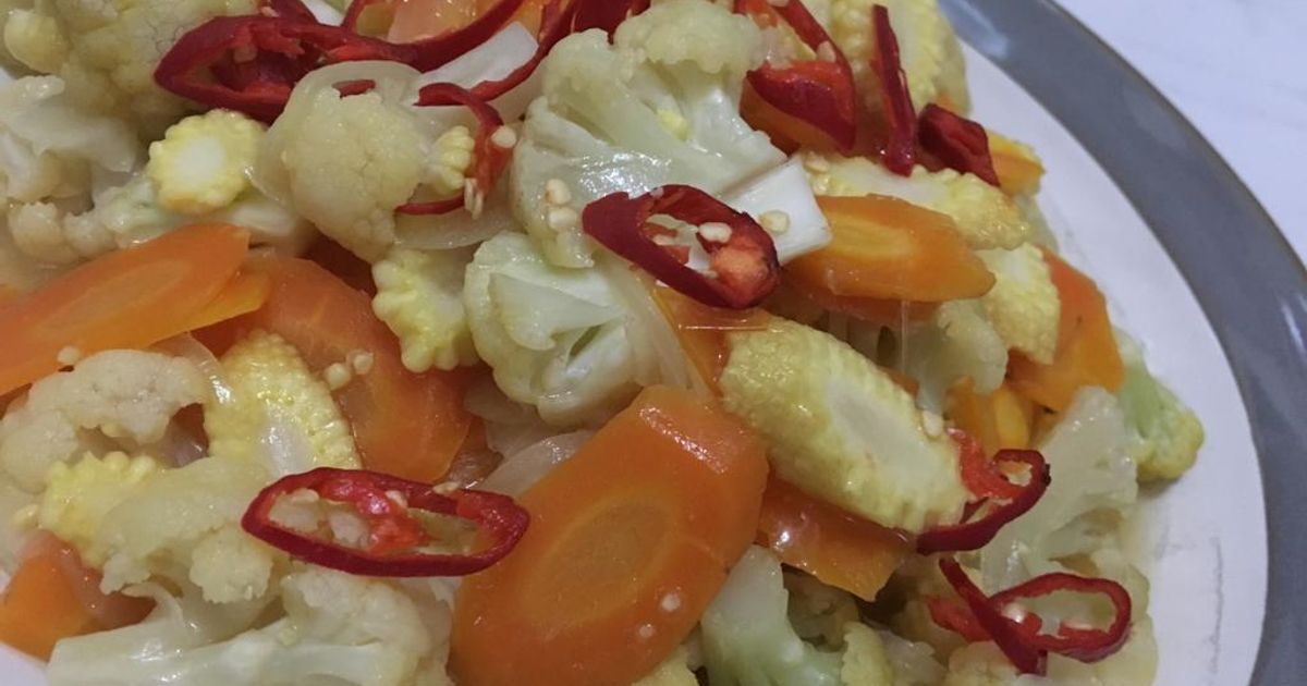 Resep Tumis 3 Sayur (Putren, Wortel,Kembang Kol) oleh Amy - Cookpad