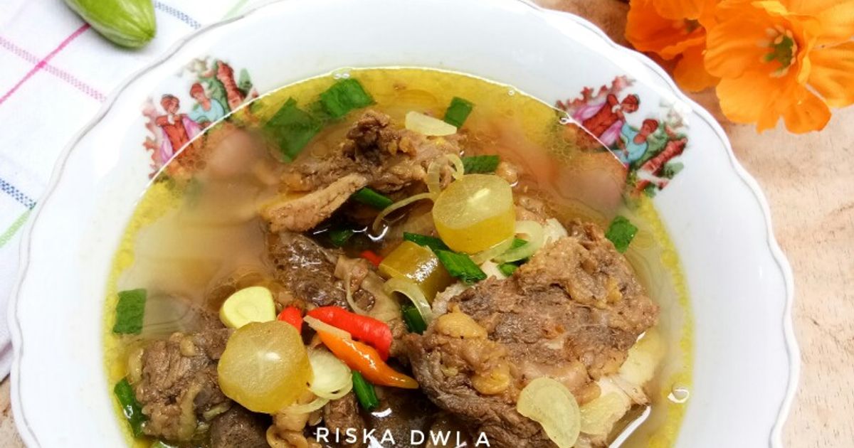 Resep cara membuat asem asem daging sapi pakai belimbing wuluh rumahan ...