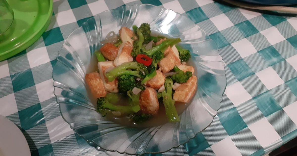 Resep brokoli tahu telur saus tiram rumahan enak dan mudah - Cookpad
