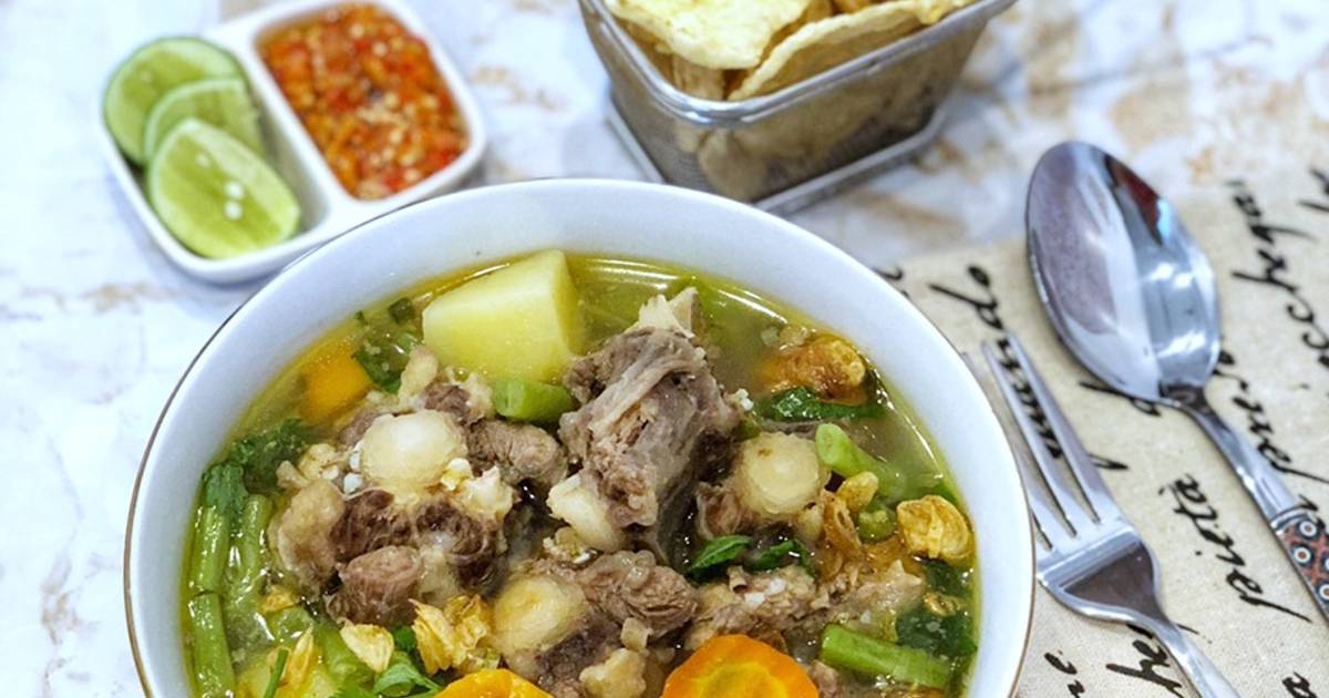 Resep Sop buntut sapi oleh Mega Wardana - Cookpad