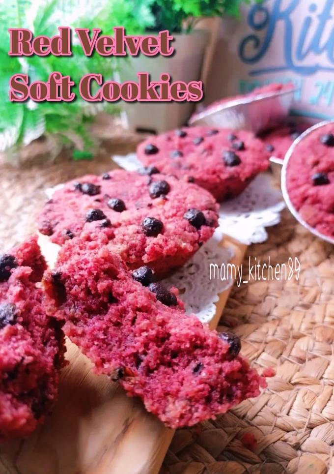 Resipi Red Velvet Soft Cookies oleh mamy_kitchen89 - Cookpad