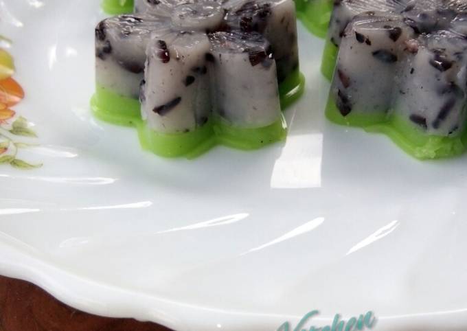 Resep Talam Hunkwe Tape ketan Hitam oleh Zalfaa' Kitchen - Cookpad