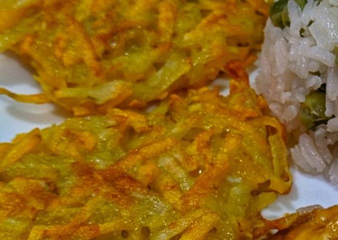 Papas ralladas a la plancha Receta de Sara Salinas- Cookpad