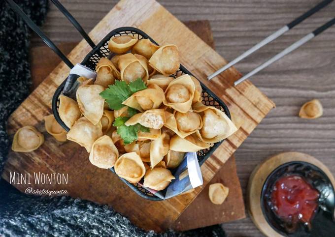 Resep Mini Wonton oleh shofisquenta - Cookpad