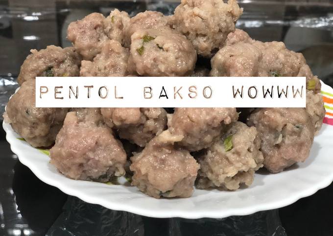 Resep Pentol bakso woww oleh pawone simbok - Cookpad