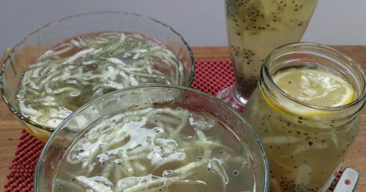 Resep Es Timun Selasih Jeruk Nipis Segar.. Plus Jelly oleh Mpok Hilda ...