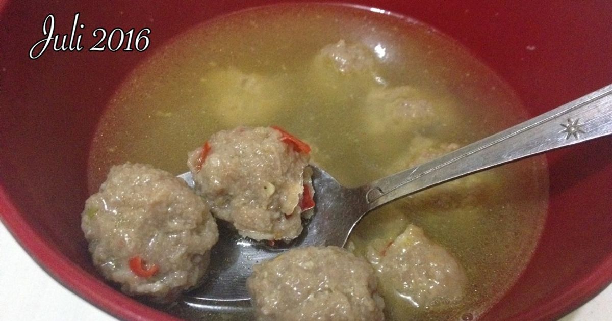 Resep Bakso / Baso Sapi Pedas Homemade (Spicy Meatball) oleh Cimmy ...