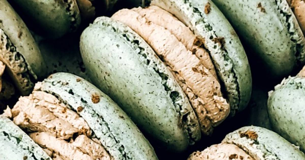 Resep Macaron (tanpa tepung almond) & Hojicha Ganache oleh Ecka Rahma ...