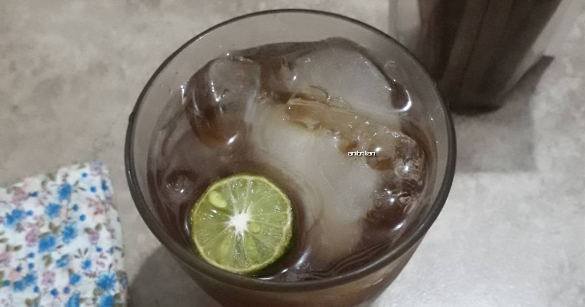 Resep Es teh jeruk nipis+kayu manis oleh Ani Brilian - Cookpad