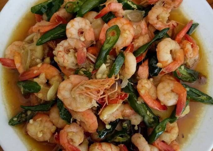 Resep Udang Lombok Ijo oleh feny Utami - Cookpad
