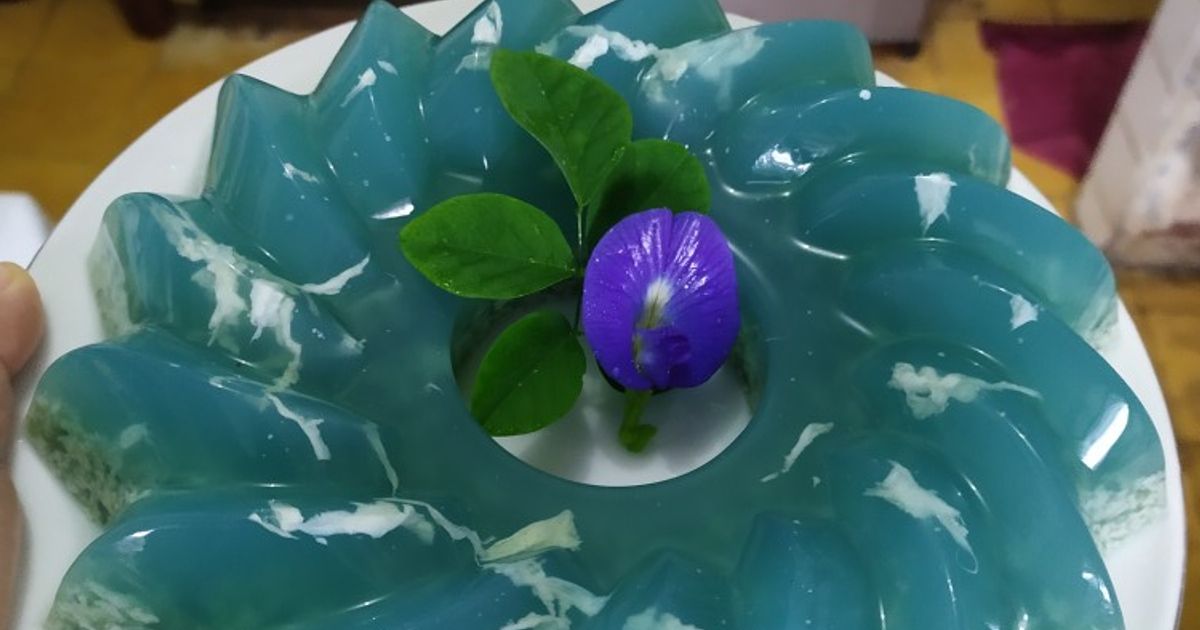 Resep Pudding Lumut Ocean Blue oleh Alni Melinda. Y - Cookpad
