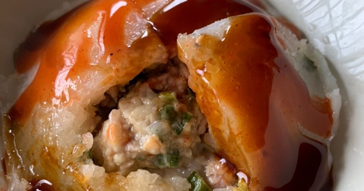 Chive And Pork Tapioca Dumplings Recipe By 北美牛媽媽