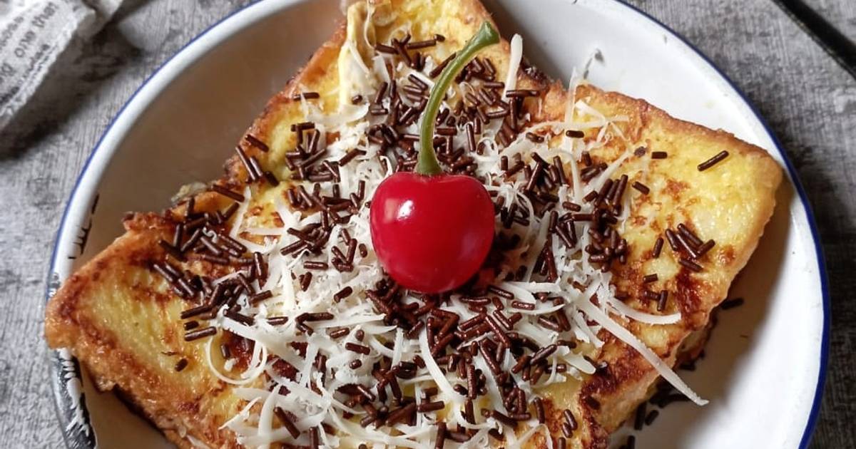 Resep Choco cheese french toast oleh Mama Queen - Cookpad