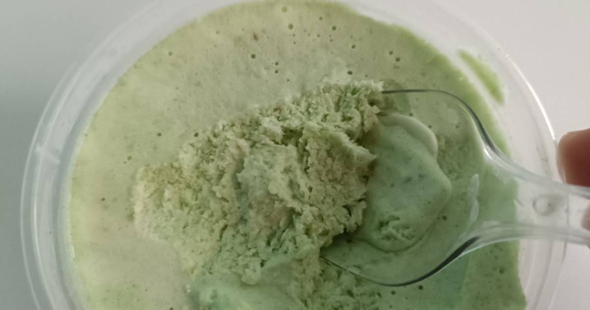Resep Es Krim Kacang Hijau Homemade ekonomis oleh Mrs. Zulmi (kiki ...