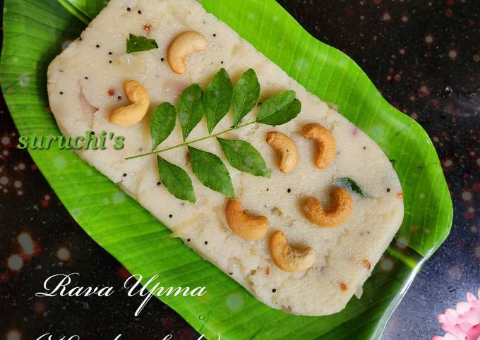 Rava Upma/Uppumav (Kerala Style) Recipe by Suruchi (Dr. Ruchi Sharma ...