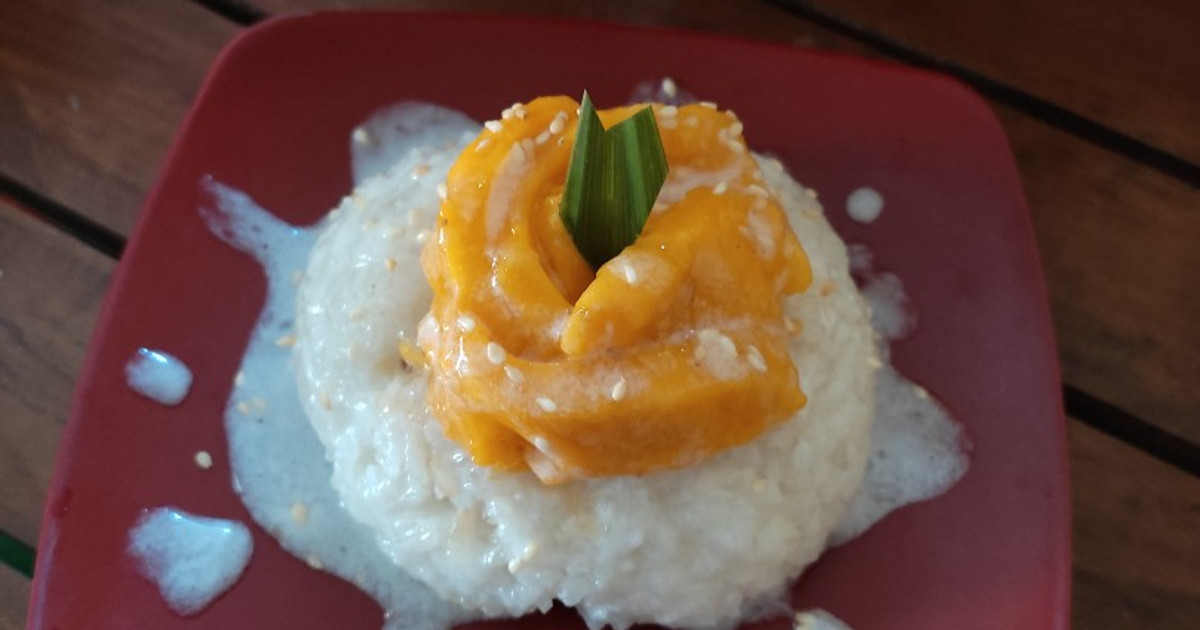 Resep Mango Sticky Rice Rose 🇹🇭 oleh lina NH - Cookpad