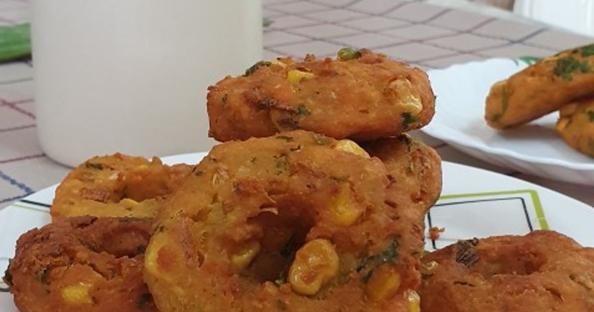 Chana Dal And Corn Wada Recipe By Mona Santosh