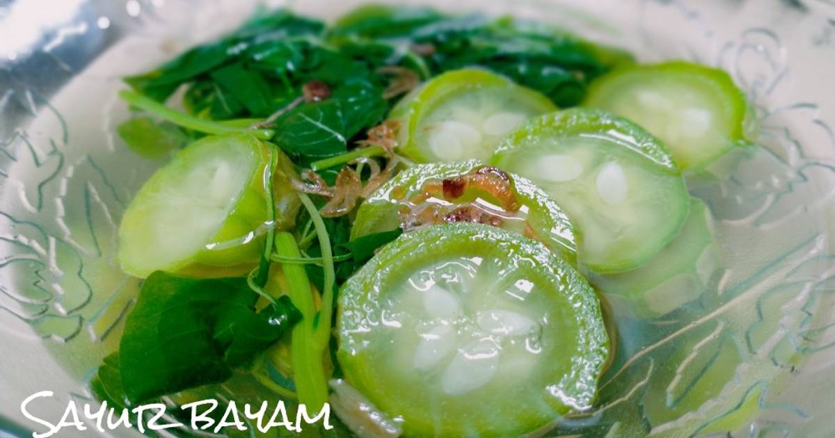Resep Sayur Temu Kunci (Bayam Gambas) oleh Tatta Manyund - Cookpad