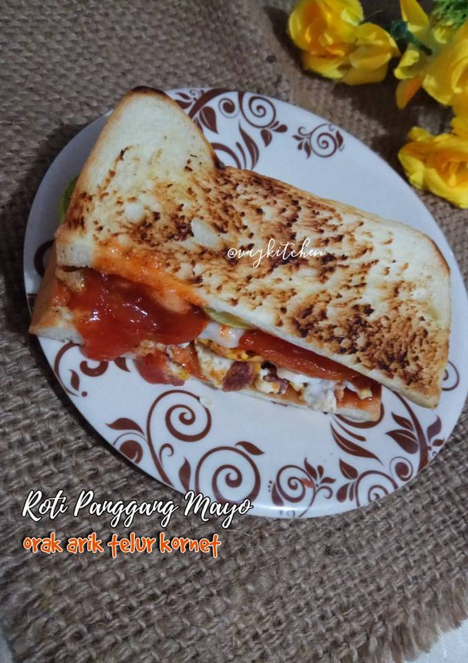 Resep Roti Panggang Mayo - orak arik telur kornet oleh Vay Kitchen ...