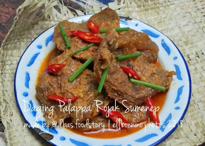 Resep Daging Palappa Rojak (Daging Bumbu Rujak) Sumenep oleh Ellisa ...