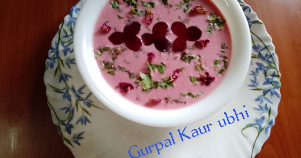 Rose & Beetroot Yogurt 🌹 Recipe by Gurpal kaur Ubhi's {Heavenly Jewel ...
