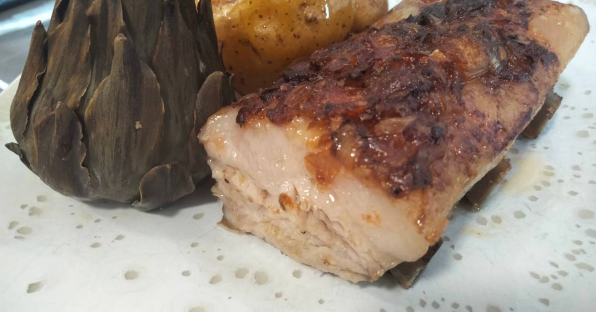 Costillar de cerdo al horno con mostaza y cebolla - 23 recetas caseras ...