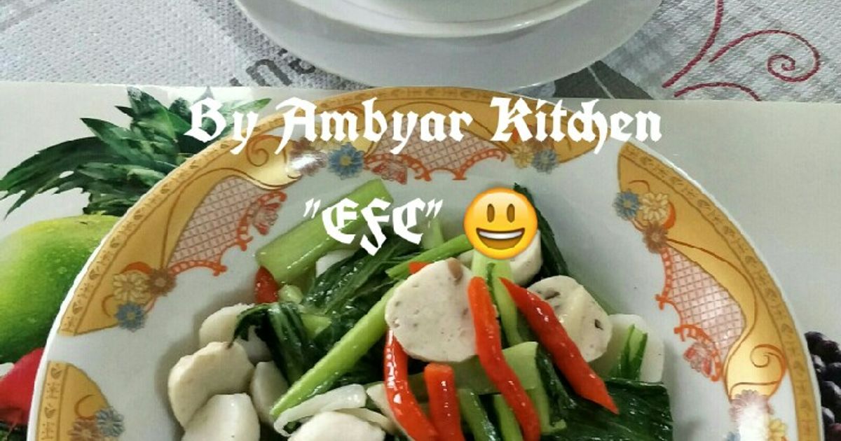 Resep Bakso Jamur, Bakso Cumi N Sawi Masak Jahe oleh AMBYAR KITCHEN ...