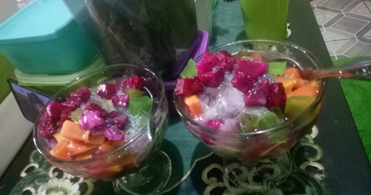 19 resep es buah sirup marjan hijau pakai susu enak dan mudah - Cookpad
