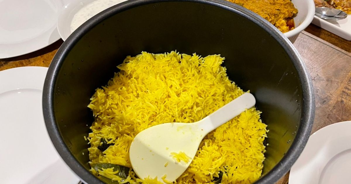 Sri Lankan Yellow Rice (Kaha Bath) Recipe by kv