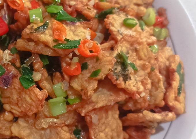 Resep Tempe Krispi Cabe Garam oleh Nancy Herawati - Cookpad