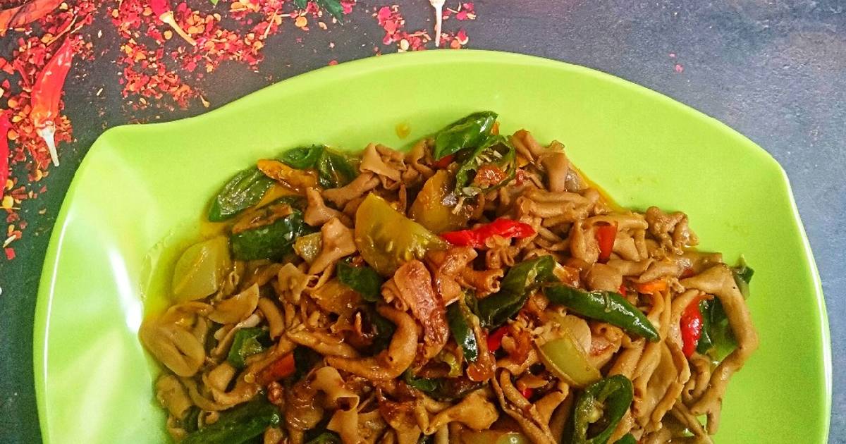 86 resep oseng usus pedas mercon enak dan mudah - Cookpad