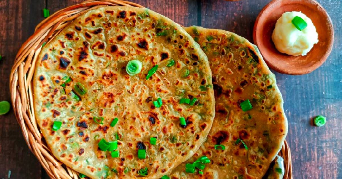 Spring Onion Paratha Recipe by spicequeen - Cookpad