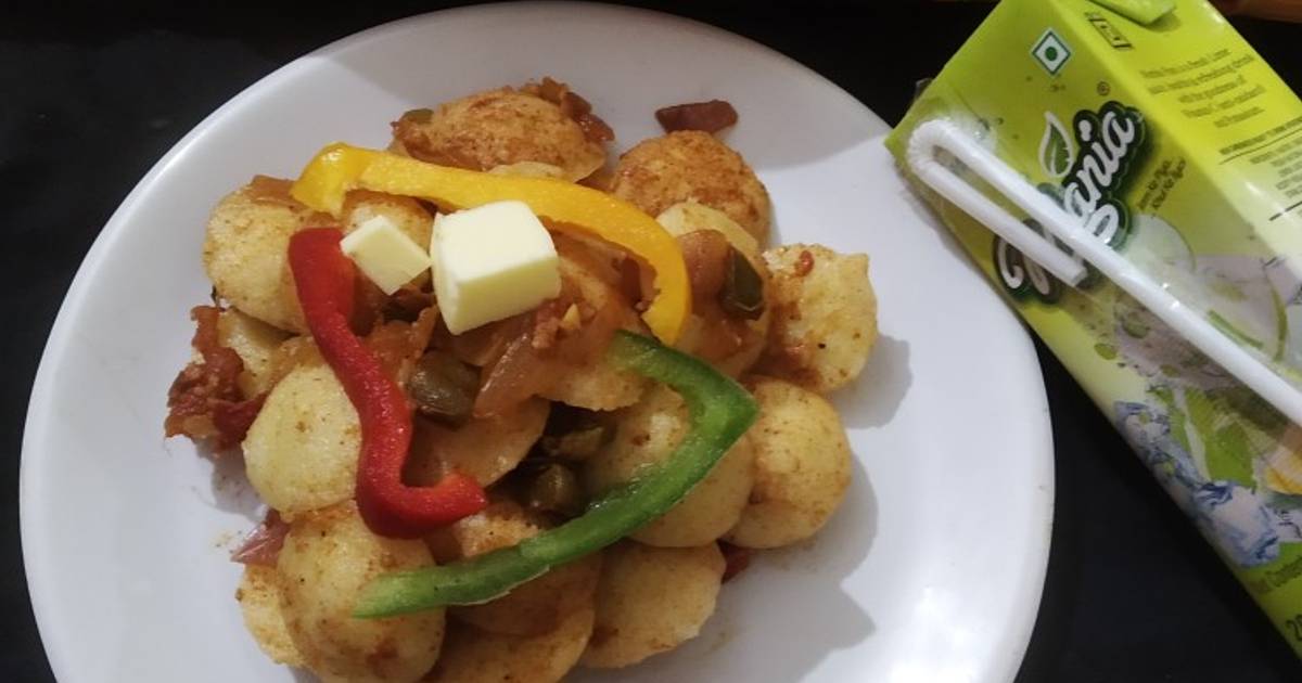 Pavbhaji flavoured cocktail idli Recipe by Kavita Kapoormehrotra - Cookpad