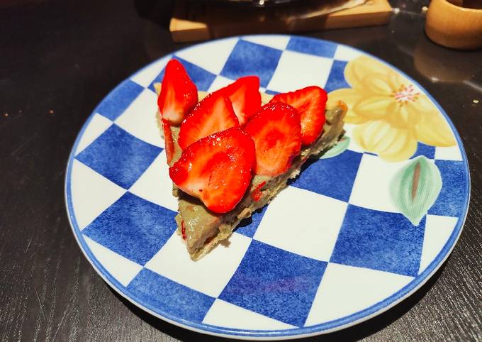 Tarte aux fraises créme pâtissière matcha de Isabelle - Cookpad