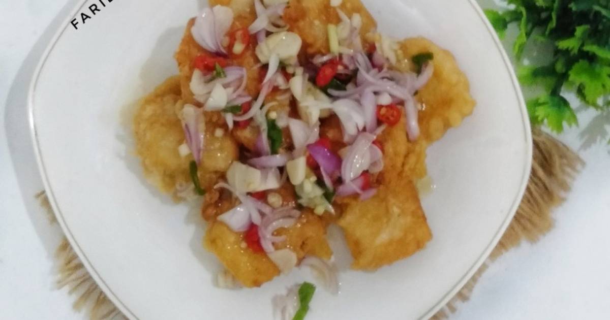 Resep Tahu Goreng Sambal Matah oleh farida Sulthan 🇮🇩 (IG. Malika02782) - Cookpad