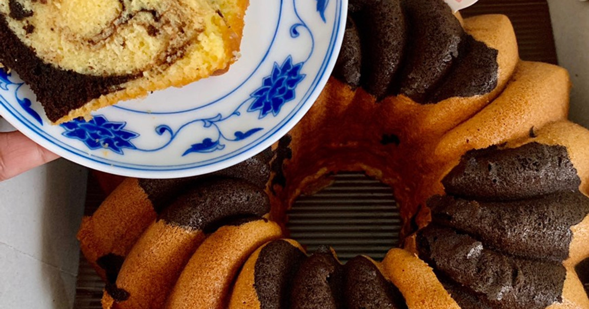 Resep Marmer Cake / Marble Cake oleh Ibu Menik - Cookpad
