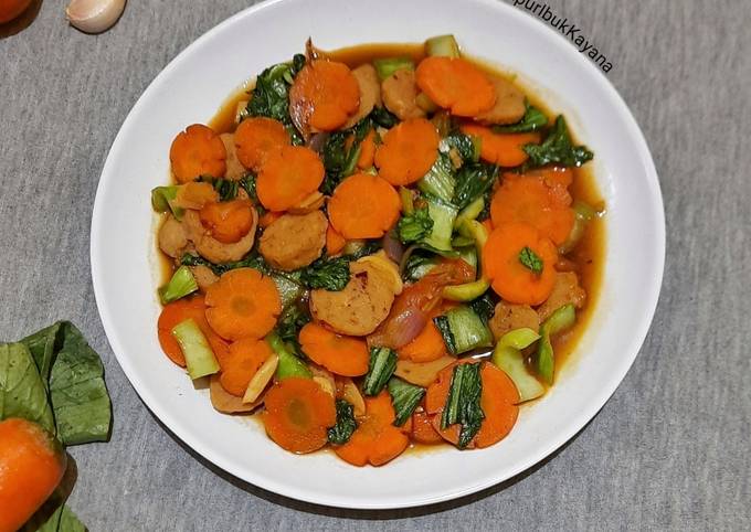 Resep 802. Tumis Wortel Pakcoy Bakso oleh Dapur Ibuk Kayana - Cookpad