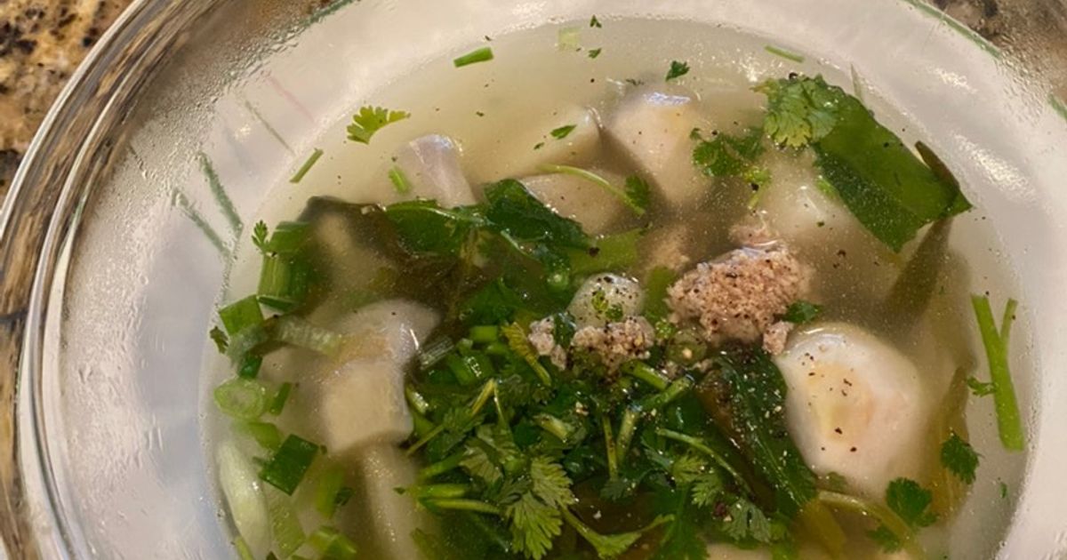 Taro Soup With Pork And Water Spinach Recipe By Minh Hayes