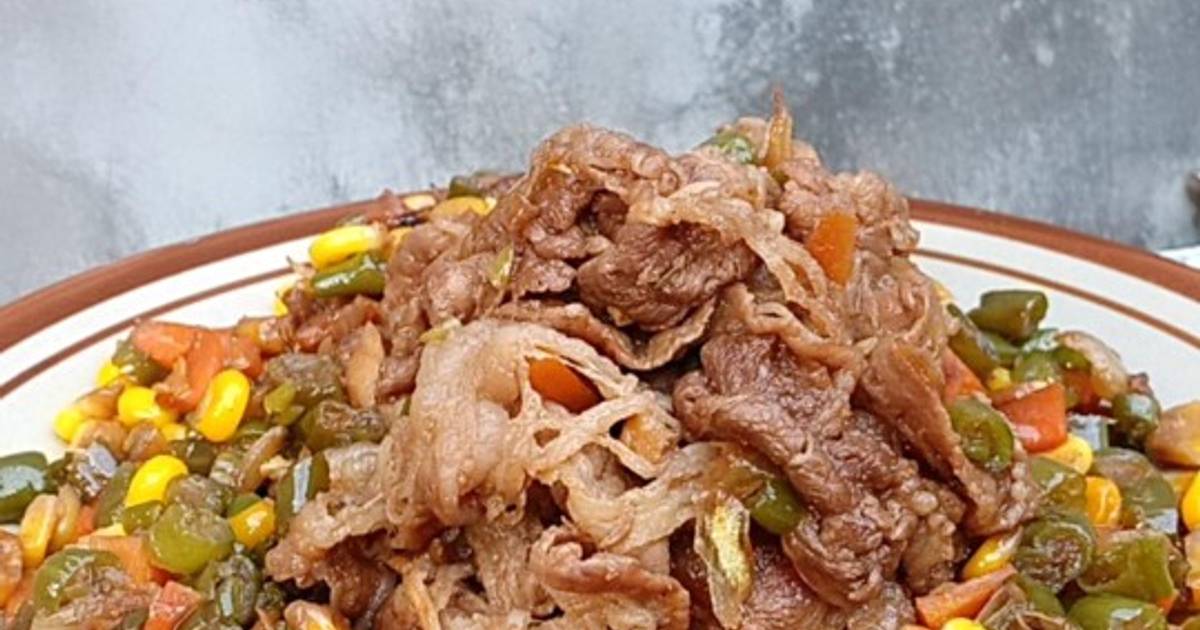 Resep Yakiniku with mix vegetables oleh Niken - Cookpad